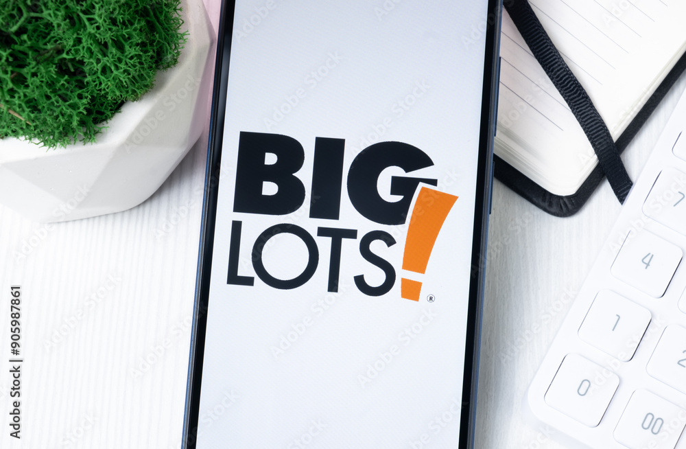 New York, USA - 1 August 2024: Big Lots Logo on Phone Screen, Company ...