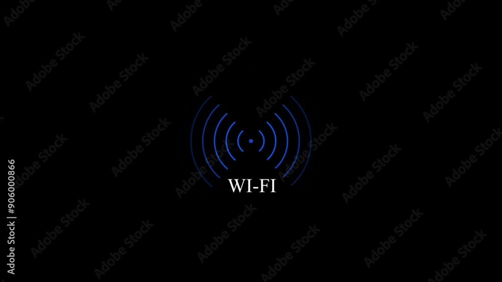 WiFi wireless mobile connection and internet hotspot symbol digital ...