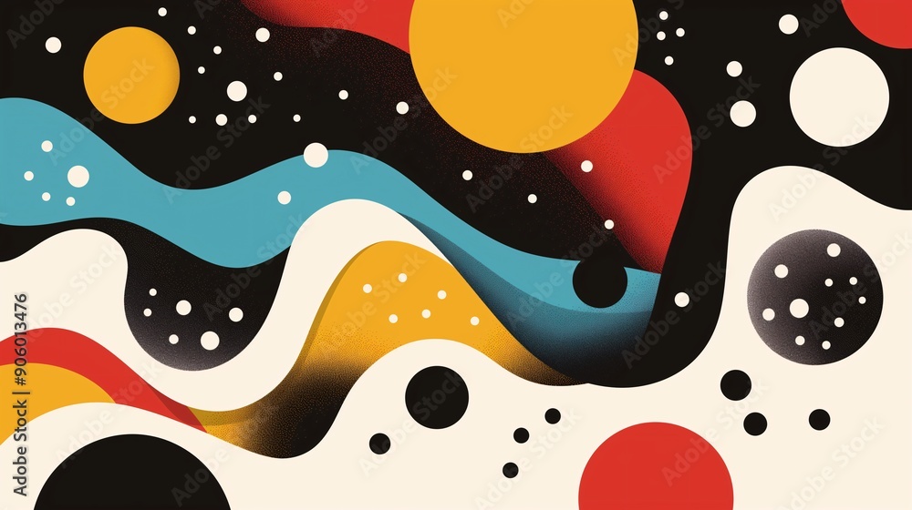 Abstract Liquid Swirl Background: Bold, colorful abstract background ...