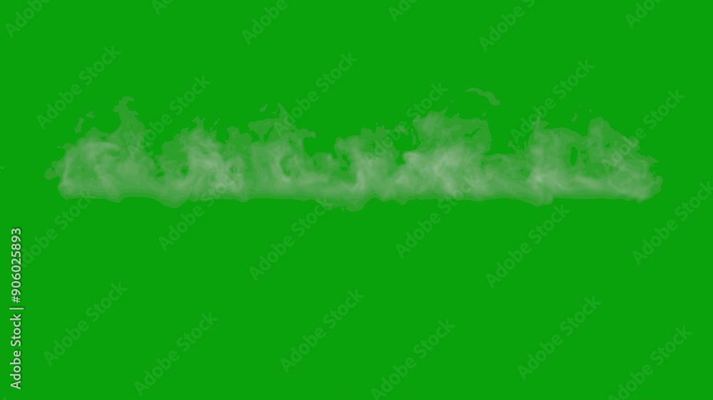 Steam from hot food, tea, soup, coffee or similar, on green screen and ...