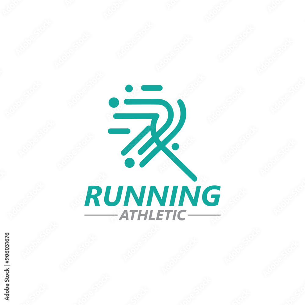 run logo, movement logo, athletics logo, running club logo, running man ...