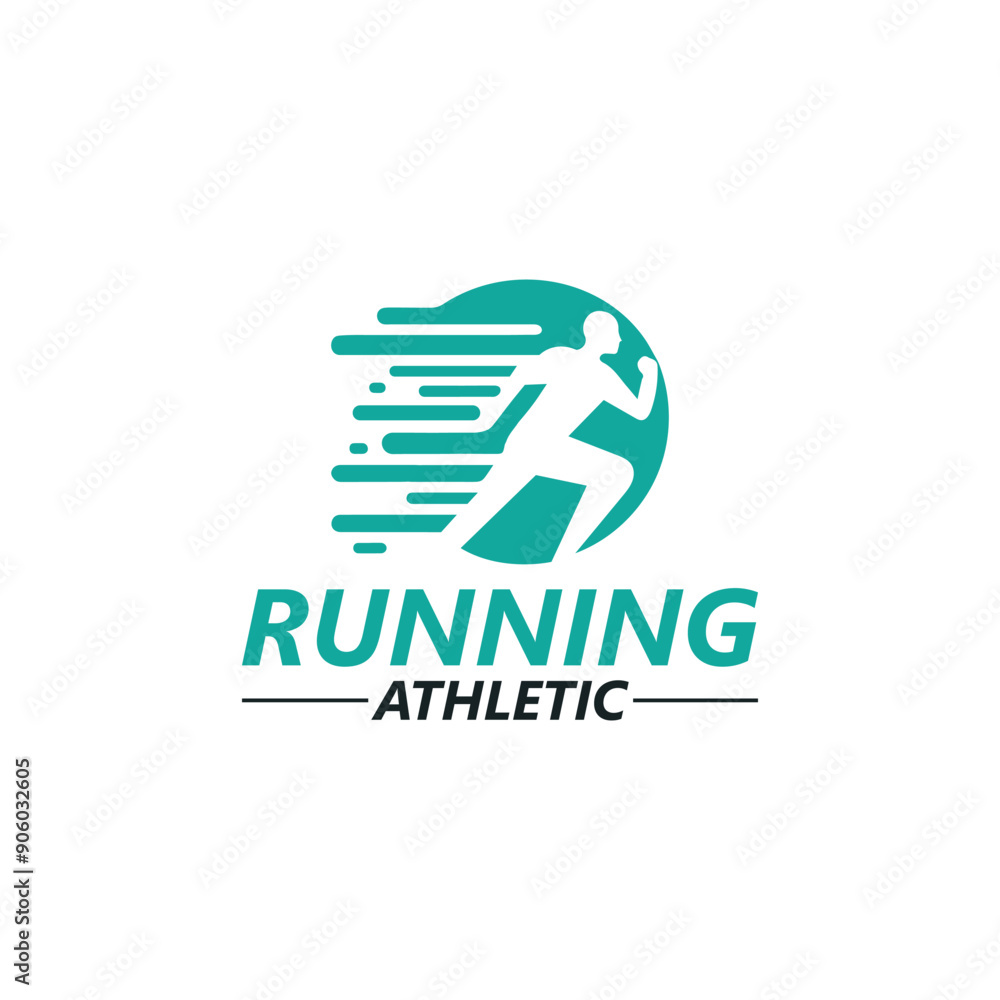 run logo, movement logo, athletics logo, running club logo, running man ...