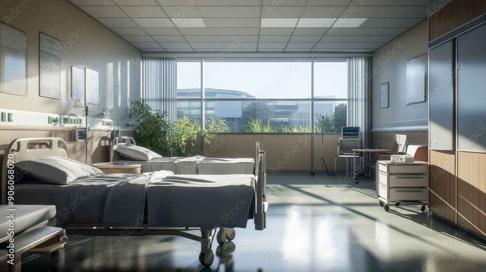 interior of the modern hospitals with all the latest amenities and ...