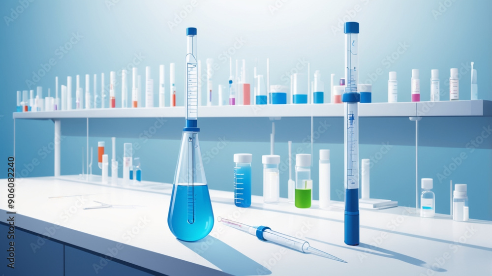 Graduated Pipette: This glass graduated pipette features precise ...