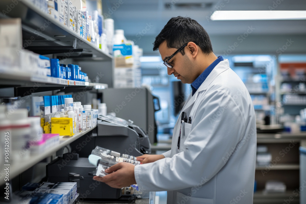 pharmacy worker preparing medicine, pathology workers disease ...