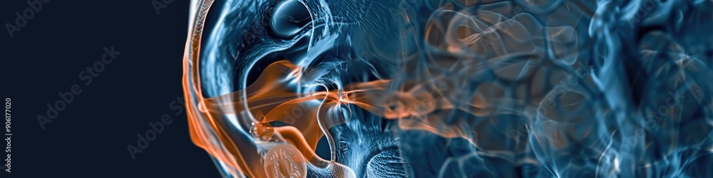 Internal Auditory Canal IAC MRI Scan Stock Illustration | Adobe Stock