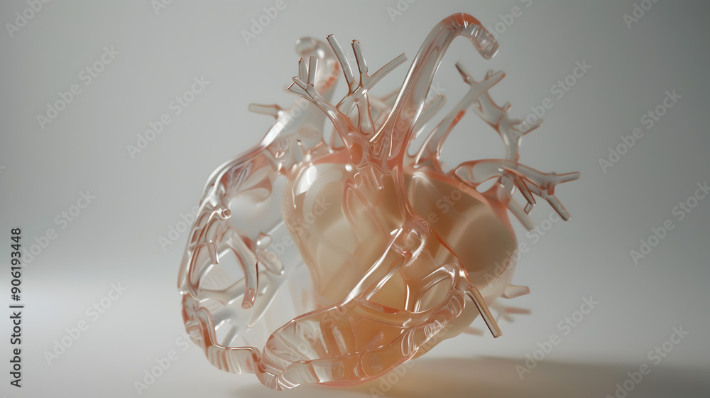 Crystal-clear image of a 3D-printed organ, medical breakthrough ... Crystal-clear image of a 3D-printed organ, medical breakthrough ...