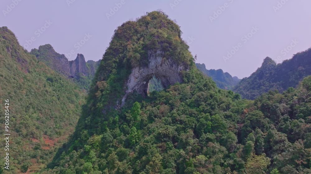 This footage captures the breathtaking beauty of Angel Eye Mountain in ...