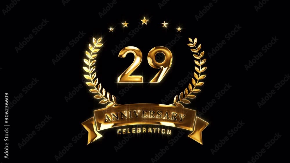 29th Anniversary Celebration. Happy 29 Years Anniversary Animation in ...