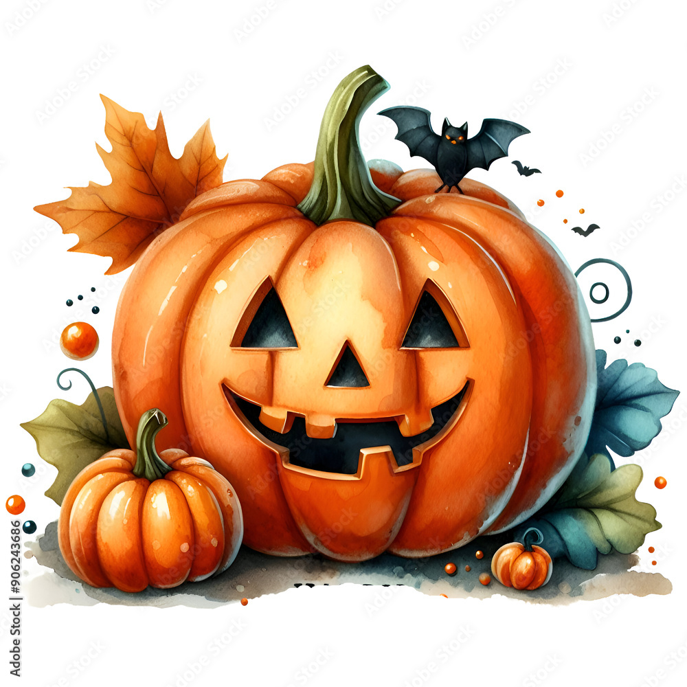Halloween Cute Pumpkin Clipart, Kawaii Pumpkin Clipart, Fall Autumn ...