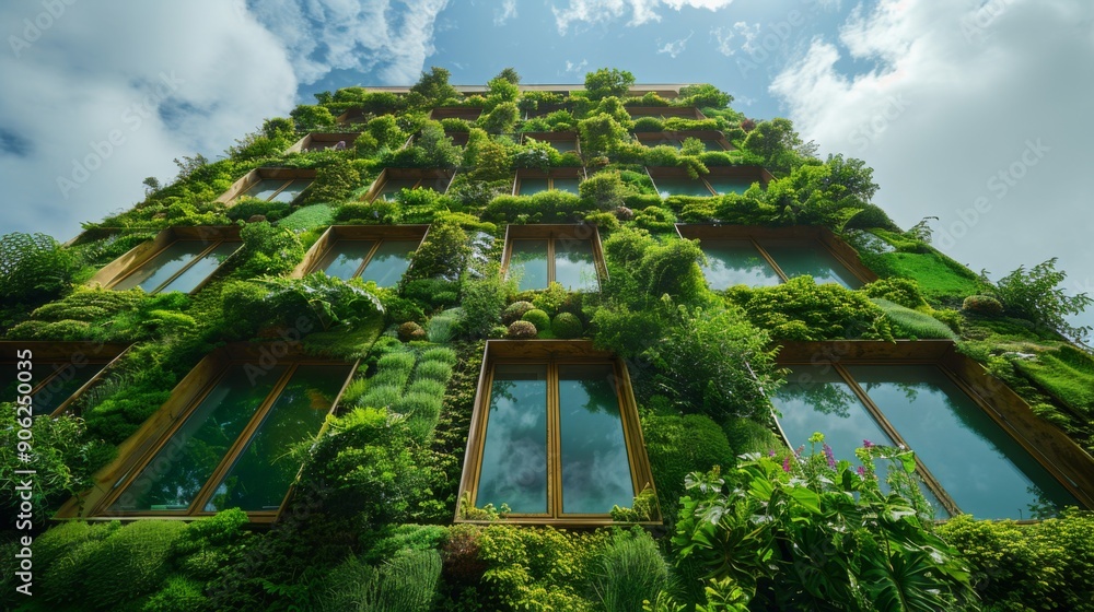 Energy efficient office building: High-rise office building with green ...