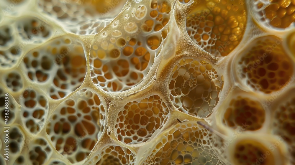 Close-up of Fungal Spore: Surface Texture and Internal Features ...