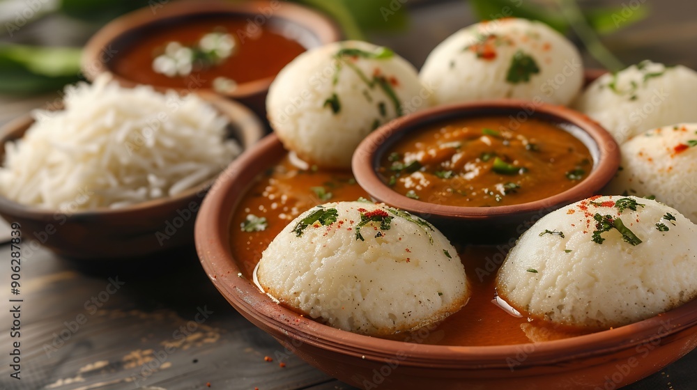 South Indian breakfast Ragi Idly nachni idly finger millet Idli in clay ...