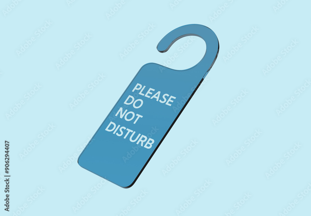 Door Tag sign Mockup With Generative AI Stock Template | Adobe Stock