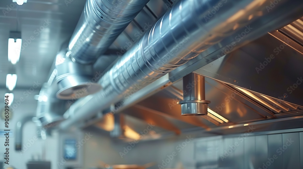 Ventilation industrial equipment Pipes for air purification in ...