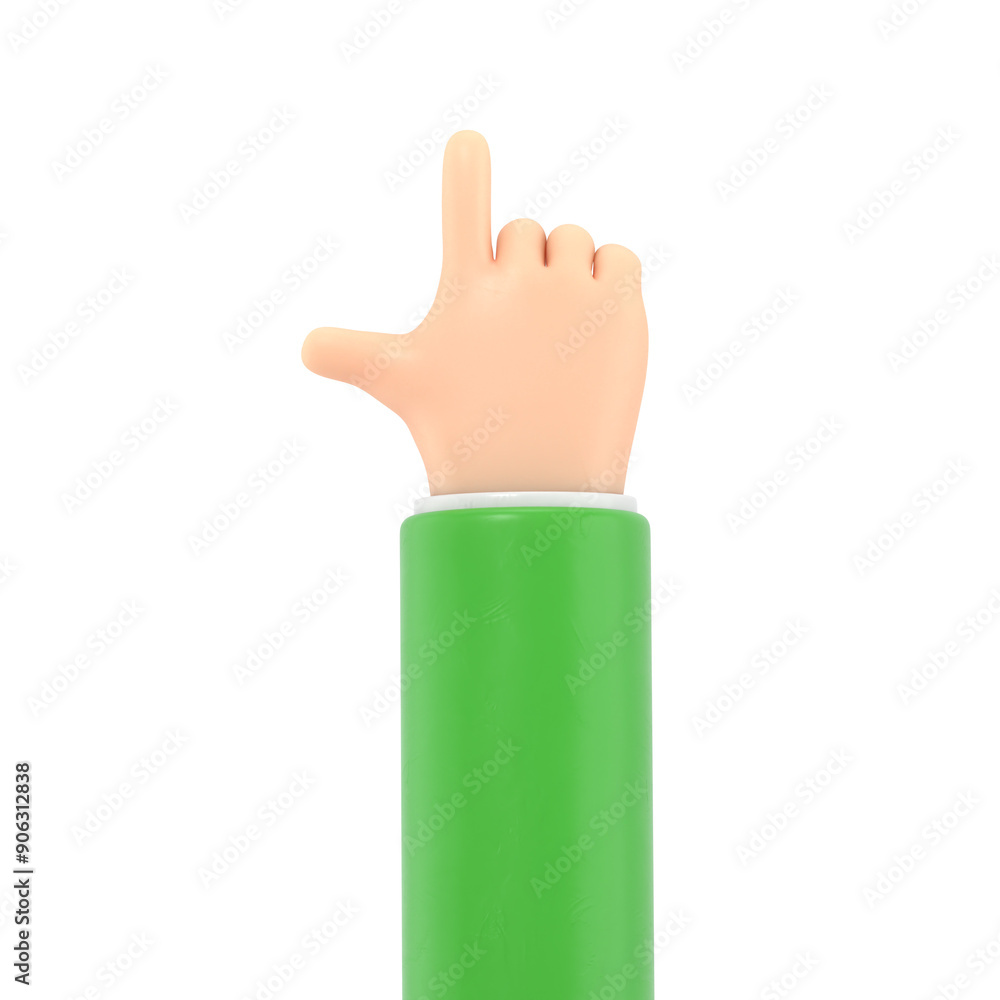 Transparent Backgrounds Mock-up. Cartoon character hand pointing ...