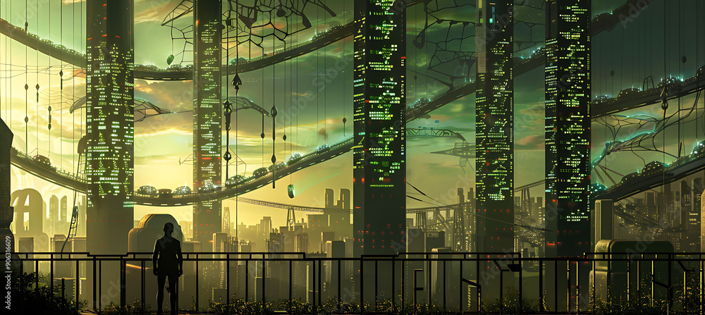 Dystopian world where human evolution is directed by a central computer ...