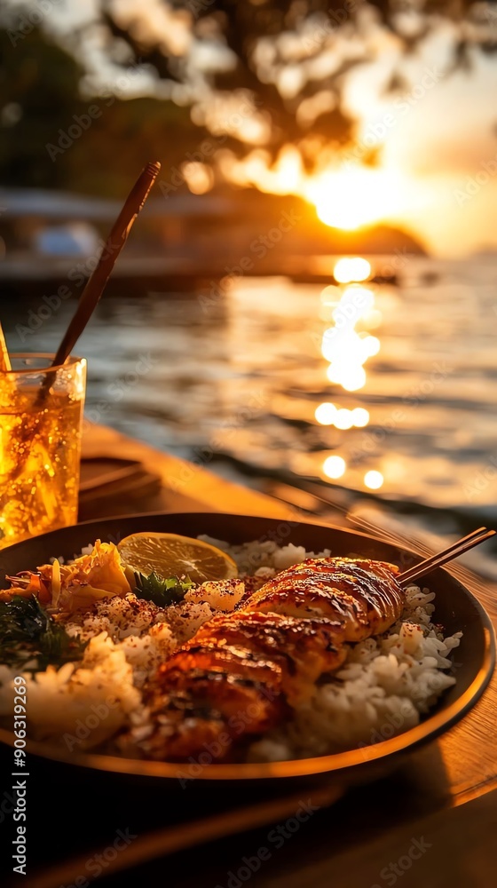 A quaint setup of a Japanese fisherman s meal with grilled ayu fish ...