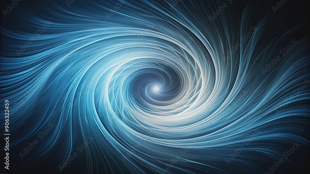 Abstract spiral lines forming a futuristic graphic template resembling ...