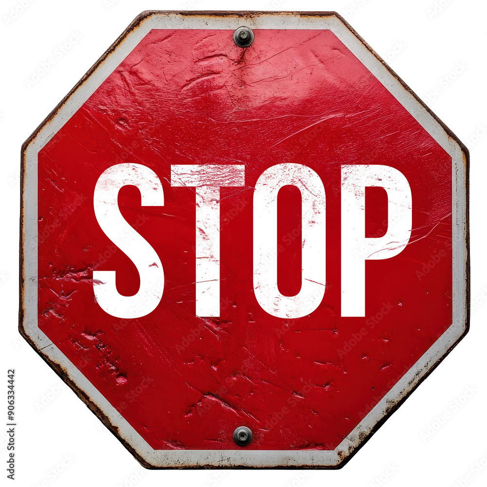 Stop sign sticker transparent background PNG clipart Stock Photo ...