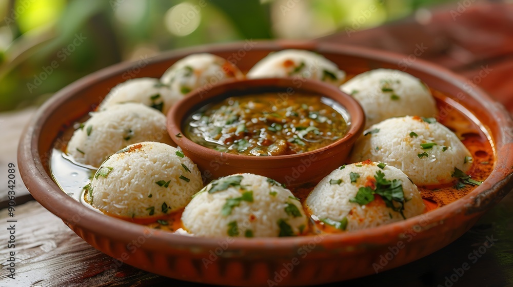 South Indian breakfast Ragi Idly nachni idly finger millet Idli in clay ...