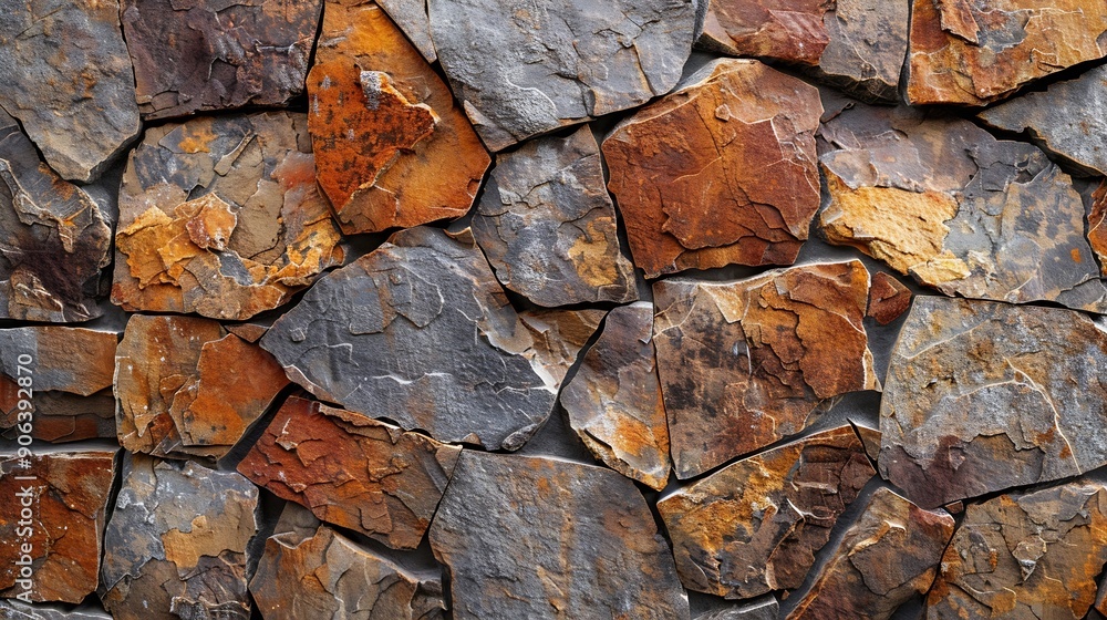 rustic brown red stone texture random parking tile design exterior wall ...