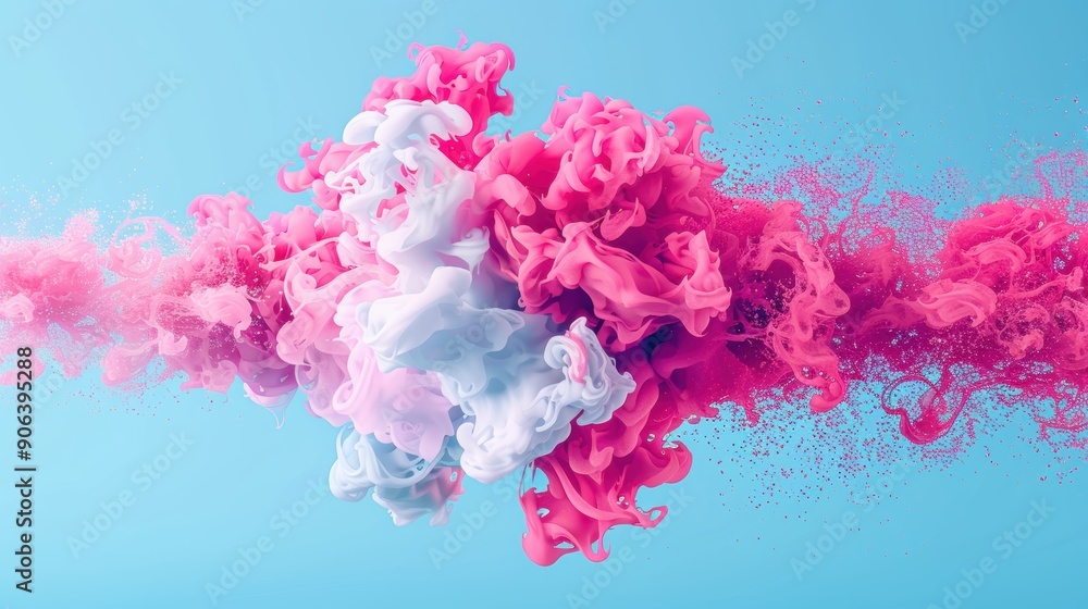 Illustrate the intricate patterns and textures of smoke and gas ...