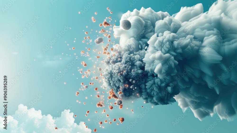 Create captivating illustrations of smoke and gas emissions from ...