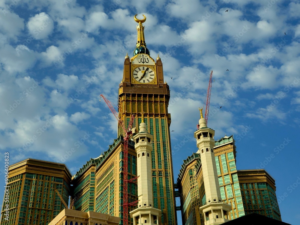 Mecca, Saudi Arabia, June 12 2024: The Clock Towers near Kaaba, a ...