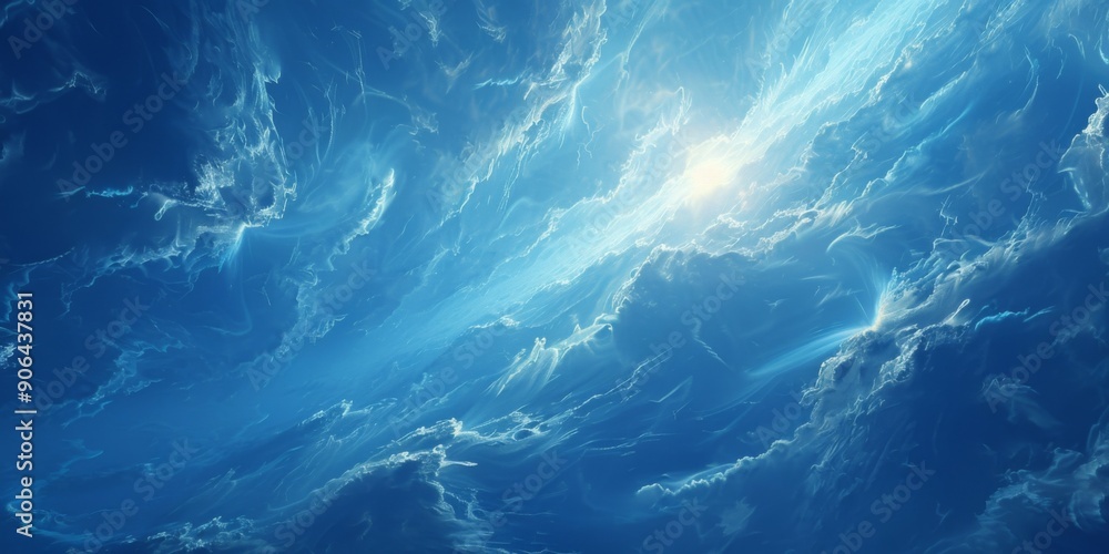 Abstract Sky Background with Sun Shapes, a Visual Representation of the ...