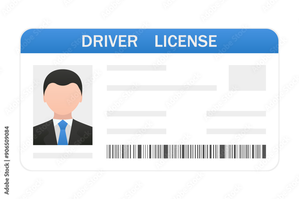 Driver license. Identification, ID card, identity verification ...