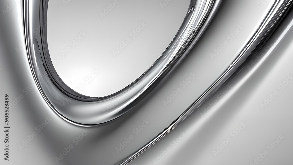 Futuristic abstract background with liquid metal texture and glossy ...