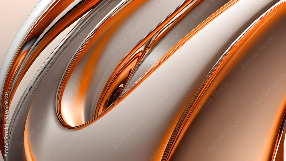 Futuristic abstract background with liquid metal texture and glossy ...