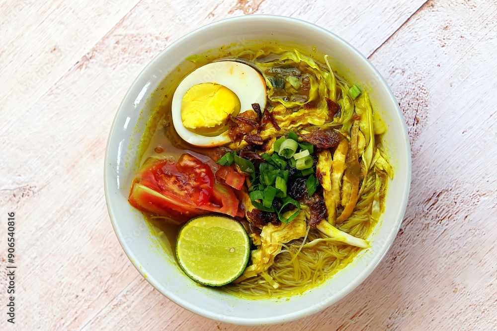 Chicken soup or Chicken Soto or Soto Ayam in Indonesia. Soto ayam is a ...