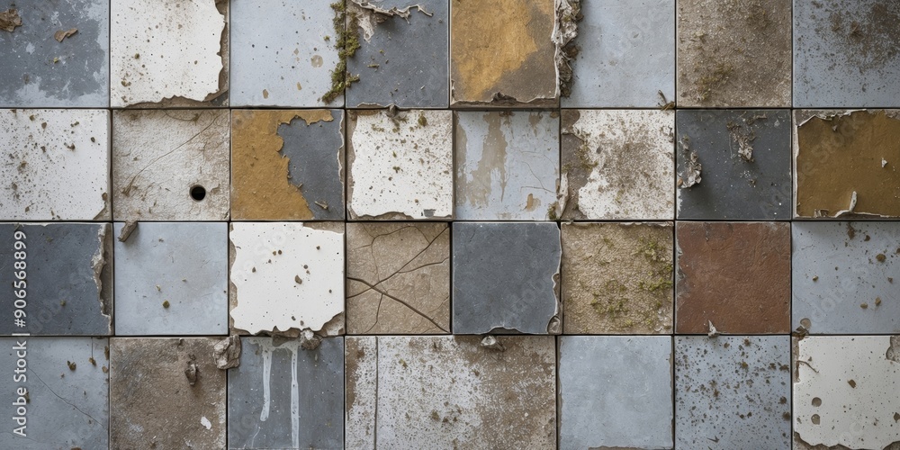 Ilustração do Stock: Textures showcase a random tile pattern with ...