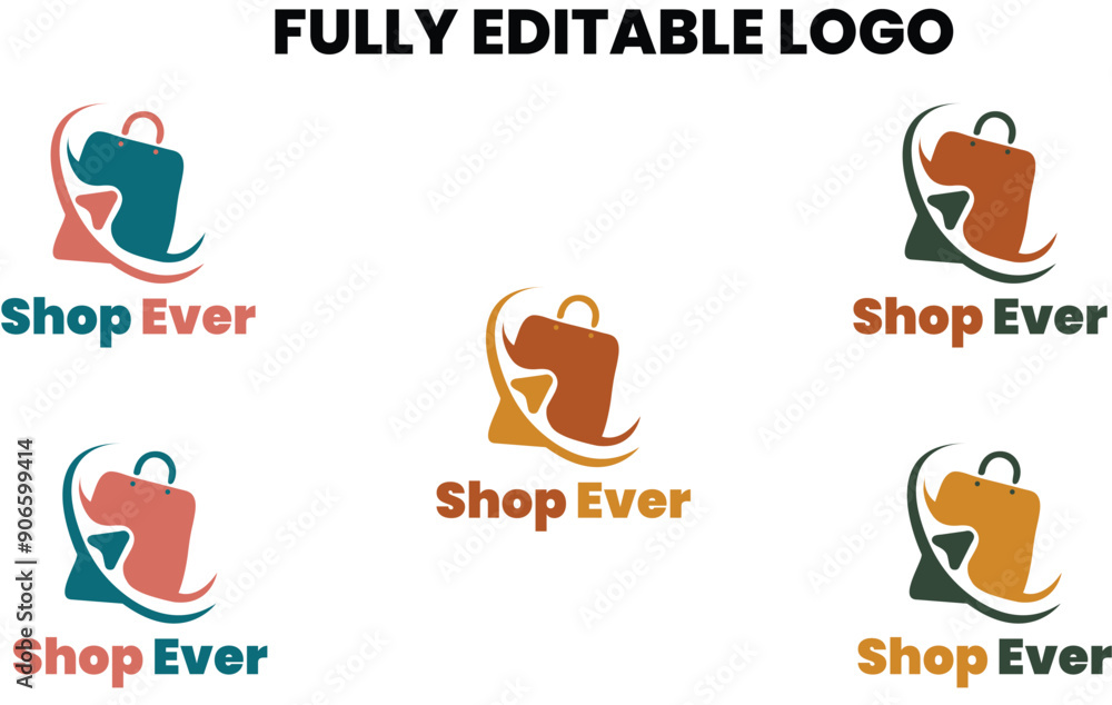 logo, simple logo, professional logo, elegant logo, shop ever logo ...