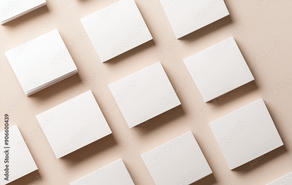 DL flyers mockup blank on a neutral background. A white empty leaflet ...