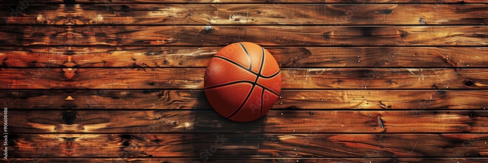Intimate Close-up of a Textured Wooden Basketball Court, a Rustic ...