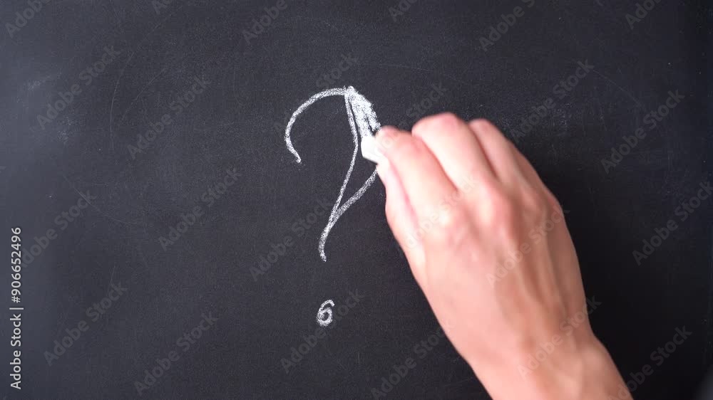 Have question symbol. Blackboard writing hand drawn question mark icon ...