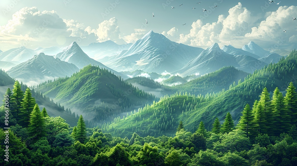 Environmental impact report with graphs and images highlighting the ...