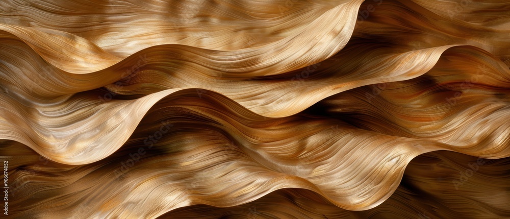 Abstract close-up of natural wooden wavy pattern with light textures ...