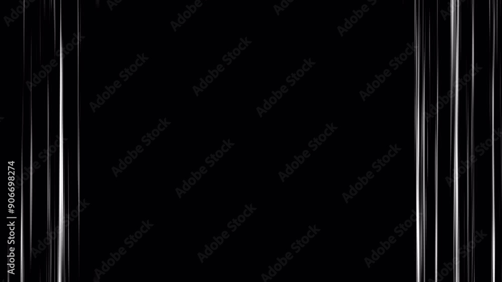 Vertical line motion graphic with alpha channel. Anime speed line ...