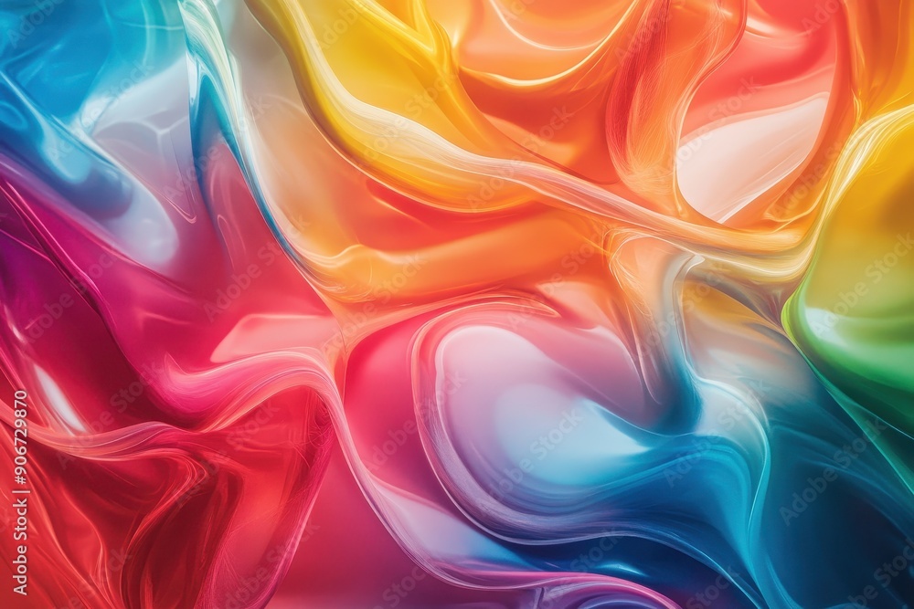 Vivid abstract background with flowing colorful waves and gradients ...