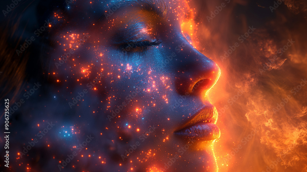 the most beautiful spiritual imagination of a beautiful mother showing ...