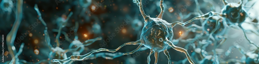 Photo realistic 3D rendering of microscopic robot pyramids repairing ...