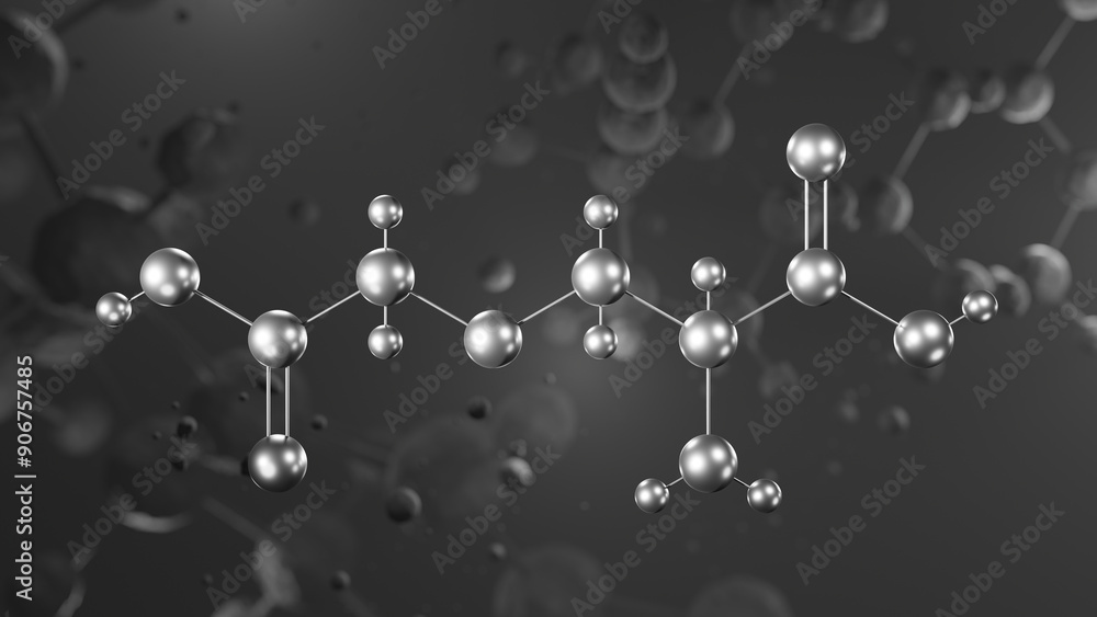 carbocisteine molecular structure, 3d model molecule, carbocysteine ...