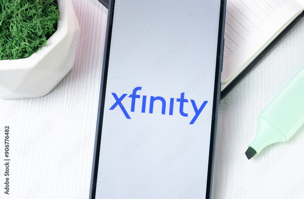 New York, USA - 1 August 2024: Xfinity Logo on Phone Screen, Icon on ...