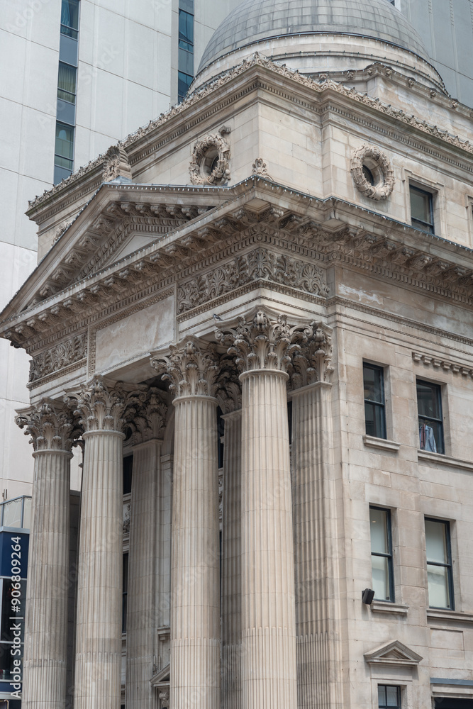 corner exterior of 205 Yonge Street, formerly a Bank of Toronto ...