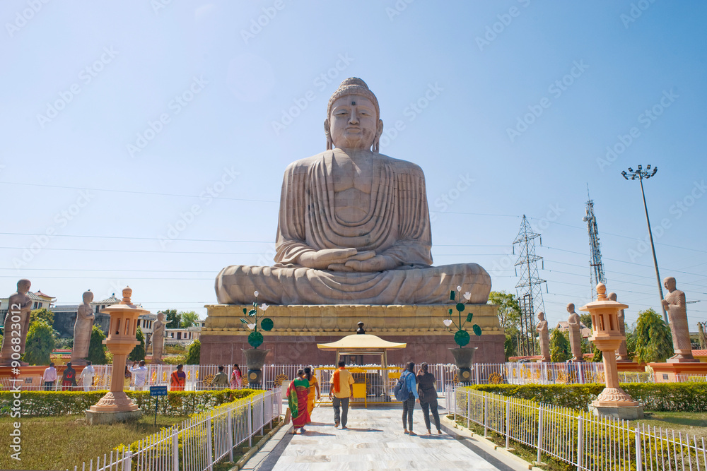 The 80-foot high Great Buddha Statue (Daibutsu), built by the Daijokyo ...