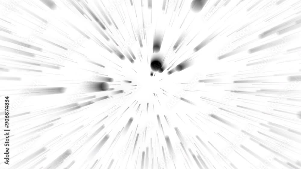 warp speed through glowing white light black beams , animated energy ...